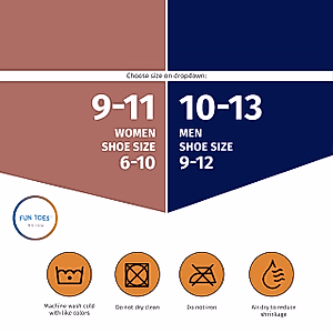 FUN TOES Merino Wool Ankle Socks Pack of 6 Arch Support and Cushioning Heel to Toe Reinforcement Ideal for Hiking (Brown, Men 10-13)