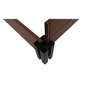 Keter Vista Modular Raised Garden Bed Durable Outdoor Planter for Vegetables Flowers, Herbs, and Succulents, Brown