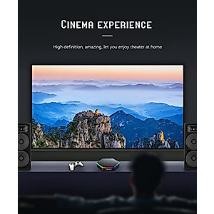 Android 12.0 TV Box T95Z Plus Android Box 4GB RAM 32GB ROM Support HD 6K/ 3D/ H.265 100M LAN 2.4/5G Dual WiFi BT 5.0 Android Box