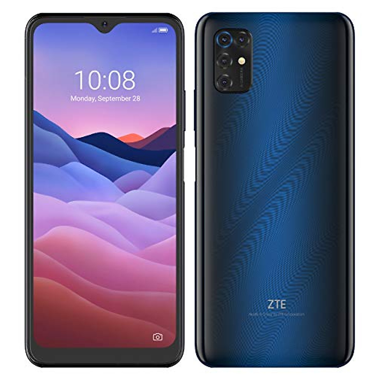 ZTE Blade V2020 Smart 4G LTE Volte GSM Unlocked 128GB 48MP Quad Camera 6.82" 8010 Octa Core Android 10 Works Worldwide (Not for Verizon/Boost) (Blue, 128GB)