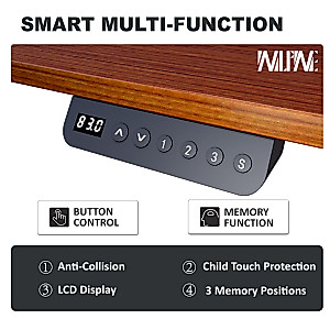 Win Up Time Standing Desk Adjustable Height Desk- Whole Piece Desktop Electric Adjustable Standing Desk, Height Adjustable Desk Stand Up Desk for Home Office Computer Desk,White 48x24Inch
