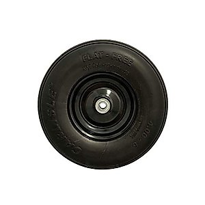 Marathon 00296 Easy Fit 4.00-6 Flat-Free Wheel Assembly for Residential Wheelbarrow, Black