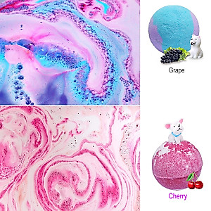 3.5 oz XL Bath Bombs for Kids with Puppy Toys Inside Kids Bath Bombs Organic Bubble Bath Fizzies Colorful Bomb 12 Pcs Set Birthday/Christmas Surprise Gift for Girls & Boys