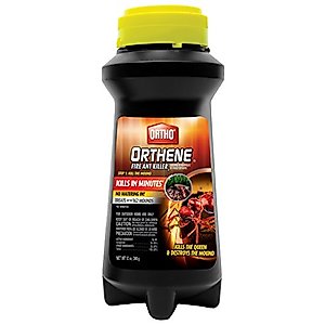 Ortho Orthene Fire Ant Killer1, Kills Queen, Destroys up to 162 Mounds, 12 oz. Dry Powder, Ant Poison Works in 60 minutes