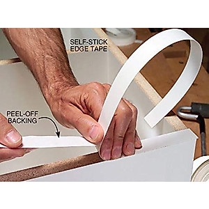 EDGE SUPPLY EASYEDGE Black PVC 3/4 inch X 100 ft roll of Black Edge Banding – Peel and Stick Ultra Bond Easy Application – Flexible, Durable Black Edging for Furniture Restoration