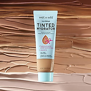 Wet n Wild Bare Focus Tinted Hydrator Matte Finish, Light Medium, Oil-Free, Moisturizing Makeup | Hyaluronic Acid | Sheer To Medium Coverage