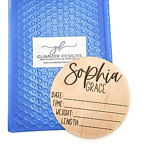 Newborn Announcement Sign for Hospital - Baby Birth Announcement Sign Girl for Hospital - Baby Name Announcement Sign Boy