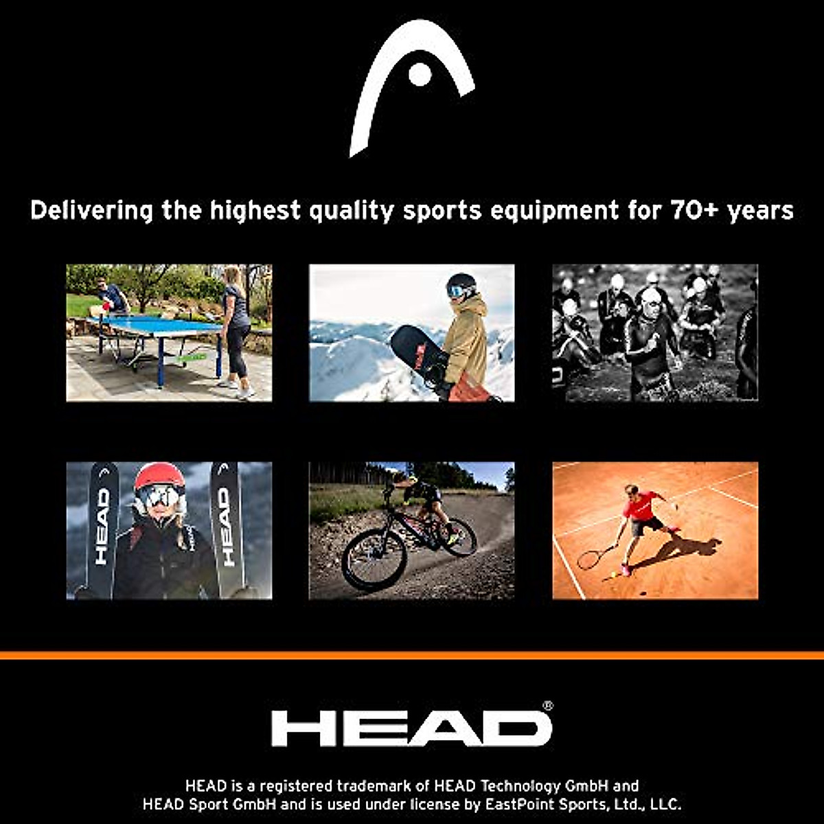 HEAD Summit USA Table Tennis Seamless Folding Table with Competition Grade Net , 12mm