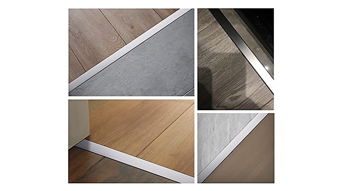 VEZCOS Gray Transition Strip for Seamless Floor Transitions