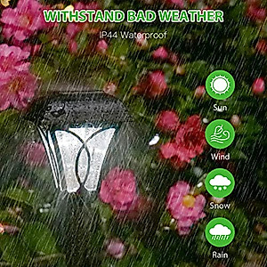 Dikeworf Solar Pathway Lights, 12 Pack Auto ON/Off Solar Garden Lights Outdoor IP44 Waterproof Solar Path Lights Landscape Decoration for Walkway Yard Lawn Patio(Cool White)