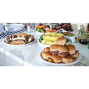 Chinet Premium 10-Inch Platters, 24-Count Packs (Pack of 4)