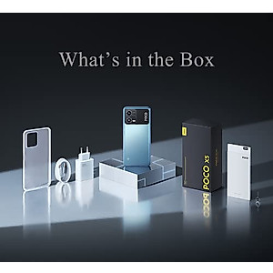 Xiaomi Poco X5 5G + 4G Volte Global Unlocked 128GB + 6GB GSM 6.67" 48 mp Triple Camera (ONLY Tmobile Mint Tello USA Market) + (Car Fast Car 51W Charger Bundle) (Black)