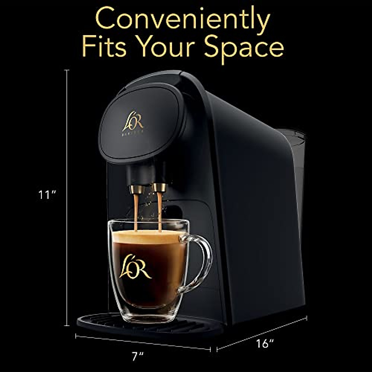 The L'OR Barista System with 50 Count Mild Variety Pack Espresso Capsules