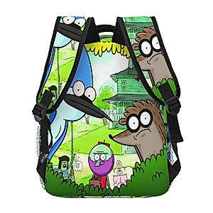 ORPJXIO Backpack Regular Anime Show Double Shoulder Bag for Unisex Laptop Bagpack Large Capacity Travel Backpack for Hiking Work Camping