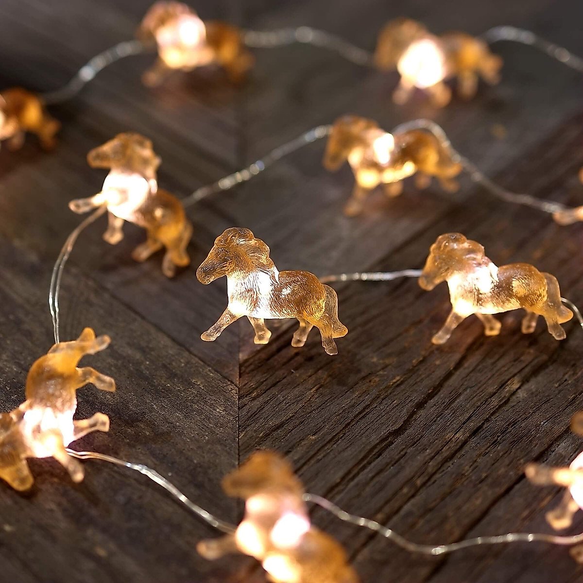 Fairy Pony String Lights Unique Decorative Lights Horse Gifts for Girls Cute Lights 20LEDs 8ft Battery Operated for Birthday Horse Lover Xmas Thanksgiving Decor