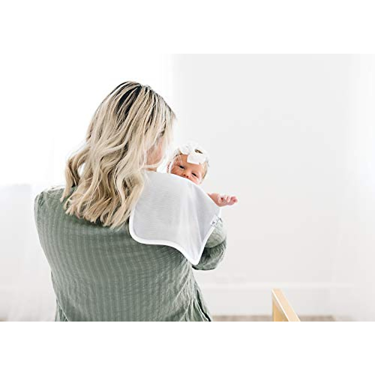 Copper Pearl Baby Burp Cloth Large 21''x10'' Size Premium Absorbent Triple Layer 3-Pack Gift Set “Lennon