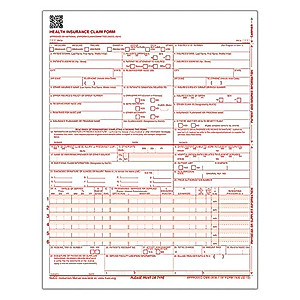 ComplyRight CMS 1500 Healthcare Billing Form - 02/12, Laser, 2500-Count (CMS12LC)