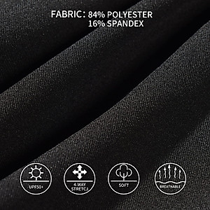 MakyeAme Women's 20" Knee Length Golf Skorts Skirts Casual Athletic Tennis Modest Skirts High Waist with Pockets UPF50+, Black XL