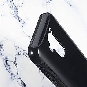 2 Pack Cover for Gigaset GX290 Plus (6.10") Case IJTYHF Soft Silicone Case Bumper Shell +Tempered Glass 9H Screen Protector Protective Film, Black Phone Protective TPU Cases