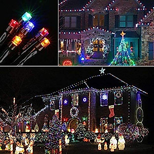 ZSMPY Fairy Lights Led Solar String Lights Fairy Lights Colorful 8 Lighting Modes Outdoor Decorative Light for Garden Home Wedding Party Christmas Halloween Decoration Lights String