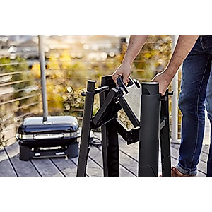 Weber Lumin Compact Electric Grill, Black, with Lumin Compact Grill Stand