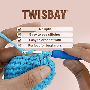 TWISBAY Crochet Kit for Beginners with Crochet Yarn - Triceratops Dinosaur Amigurumi Crochet Kit with Step-by-Step Video Tutorials for Adults and Kids