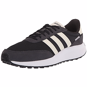 adidas Women's Run 70s Shoes, Black/Off White/Carbon, 8