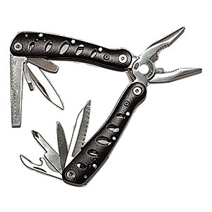 Tools of Life® Multitool Deluxe Black-Multi Tool Pouch Folding Hand Tool, Multifunction, Multipurpose Survival Tool with Gift Box