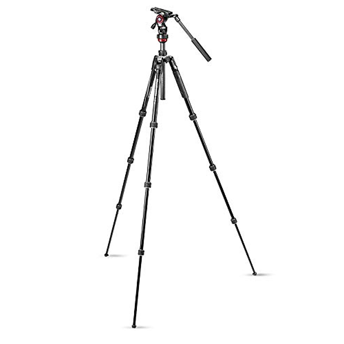 Manfrotto Travel Befree Live Aluminium Tripod Twist, Video Head, Black, Compact (MVKBFRT-LIVEUS)