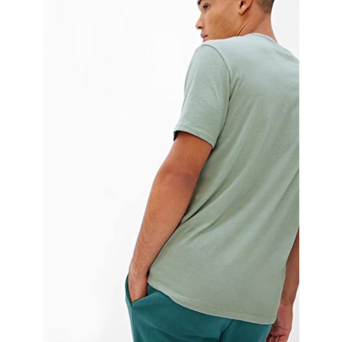 GAP Mens Vintage Logo Short Sleeve T-Shirt T Shirt, Gasoline Green, Large US