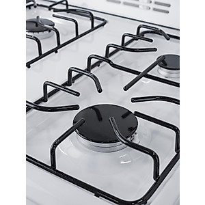 Summit 20” Gas Range, 4 Burners, Full 2.3 cu.ft Oven - (ADA Compliant) - RG200WS