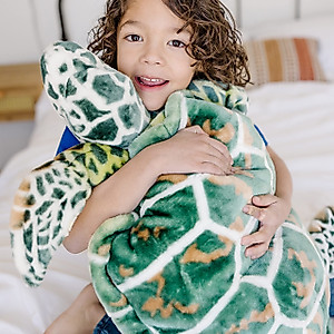 Melissa & Doug Giant Sea Turtle - Lifelike Stuffed Animal