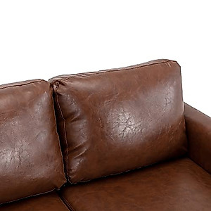 Eafurn L-Shaped Sectional Sofa w/Pull Out Bed & Storage Space,Comfy Sleeper Couch with Chaise, 3-seat Upholstered Convertible Corner Sofa & Couches, Suitable for Living Room