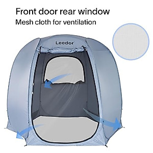 Leedor 10' x 10' Decor Tent Event Tent Pop Up Outdoor Tent Canopy Parties，Four Season Tent Hexagon Patio Tent，UPF 50+ Backyard Family Tent，Lightweight，Easy Setup(Gray，Not Waterproof) (9220G6)