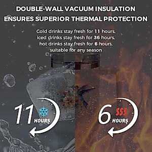 40 ounce insulated cup with handle, double-layer vacuum stainless steel material, equipped with straw, can keep warm or maintain cold drinks Flowers Hummingbird Cowboy Blue