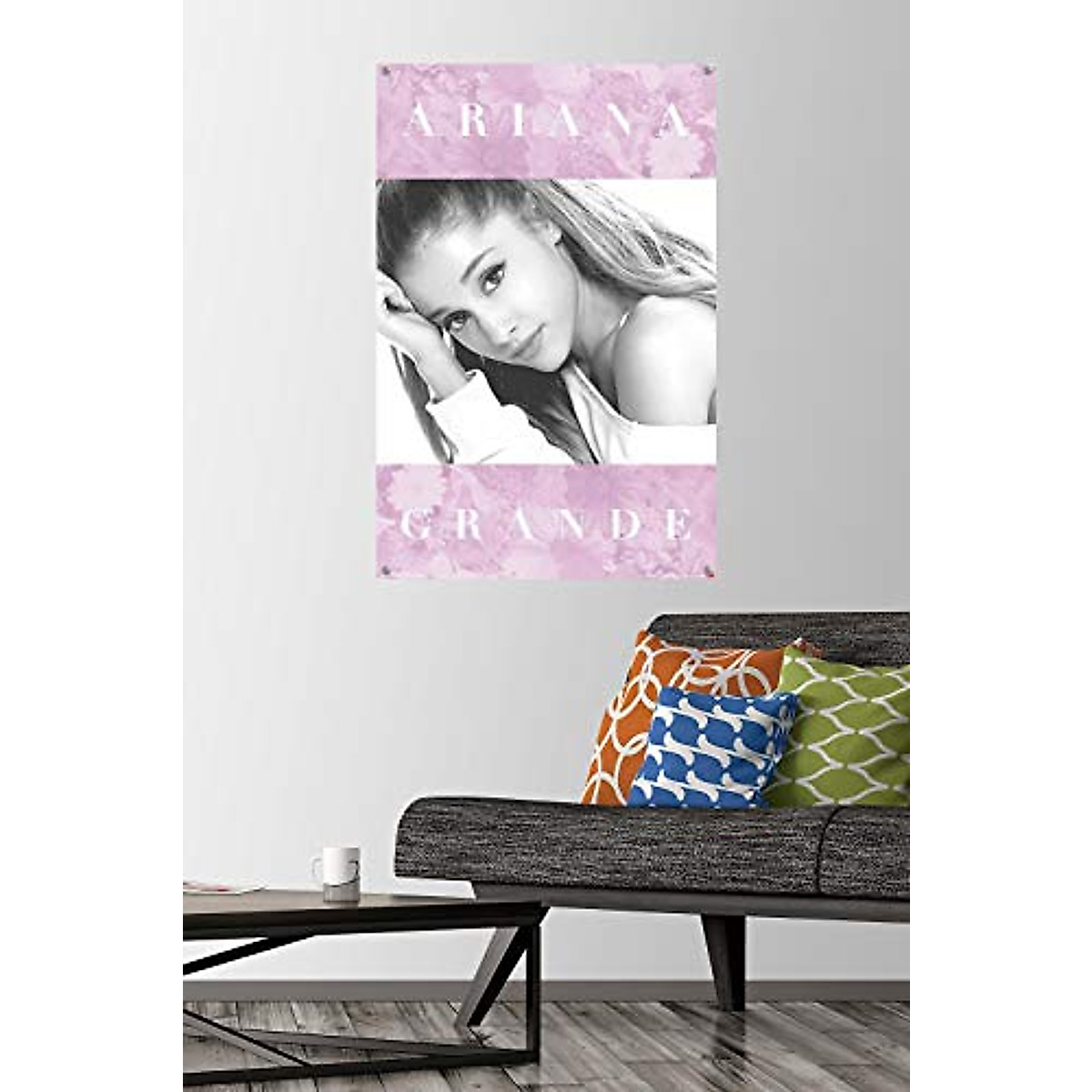 Trends International Ariana Grande - Floral Wall Poster with Push Pins, 22.375" x 34"