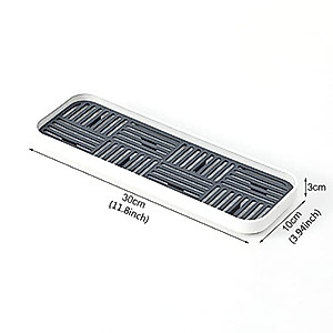 Lletfun Kitchen Caddy Sponge Sink Organizer Drain Tray for Countertop | Sponge or Soap Holder(11.9x3.94 inch)