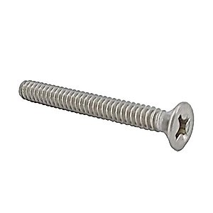 FixtureDisplays® 6-32 X 1-1/8" Stainless Flat Head Machine Screws, Full Thread, Phillips Drive, Stainless Steel 18-8, Machine Thread 314899-NPF