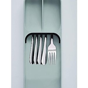 Joseph Joseph DrawerStore Set Kitchen Drawer Organizer Tray for Cutlery and Knives, Gray