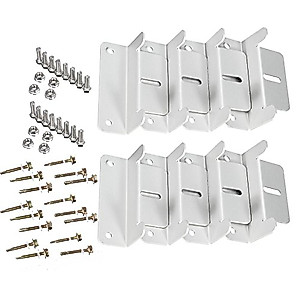 NUZAMAS [Upgraded 2 Set of Z Brackets Solar Panel Mounting Kits Sets for RV Boat Car Truck Caravan Home Mounted Off Grid Roof (Total 8 Units)