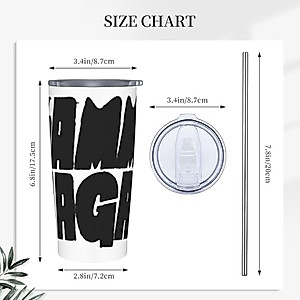 LAZHANG Sammy Music Hagar Stainless Steel Insulated Car Sippy Cup With Lid Travel Mug for Cold Hot 20 oz