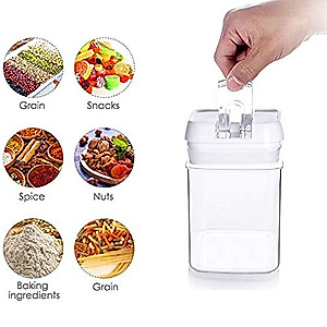 ORGANIX Airtight Food Storage Containers, 7 PC Plastic Storage Container with Lids | BPA Free | Labels & Pen Set, Pantry & Kitchen Storage Containers for Flour, Dry Food, Pasta & Cereal