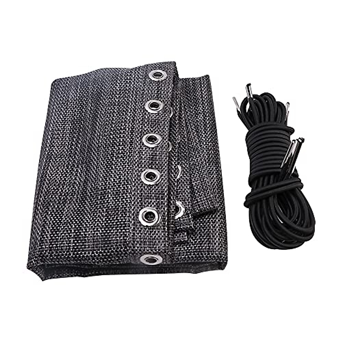 CALIDAKA Zero-Gravity Chair Replacement Fabric,63" x 17" Recliner Mesh Canvas,Lounge Chair Fabric with Ropes,an-ti-Gravity Folding Lounge Repair Cloth for Patio Lawn Yard Pool(Black Grey)