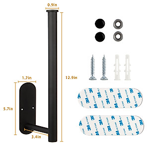 Aisto Paper Towel Holder Wall Mount Under Cabinet Adhesive Paper Towel Holder or Wall Drilling for Home Kitchen - SUS304 Stainless Steel