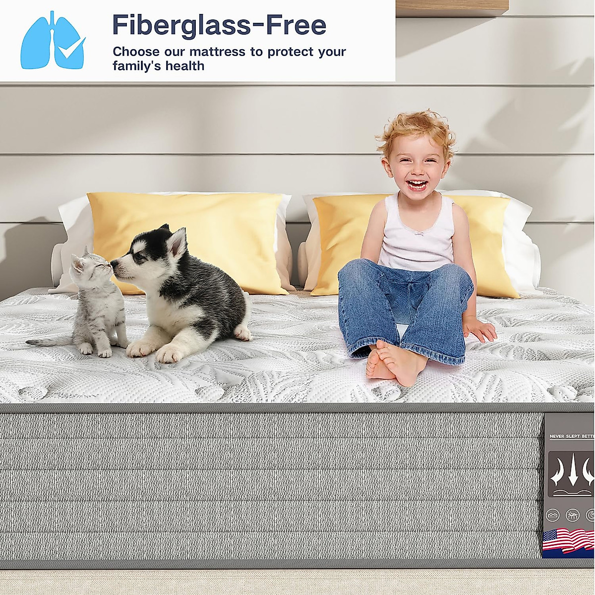 6V-Sermmoo Twin Mattress, 12 Inch Memory Foam Hybrid Mattress in a Box with Independent Spring, Medium Firm Mattress, Edge Support & Pressure Relief, CertiPUR-US Certified,39"*75"*12"