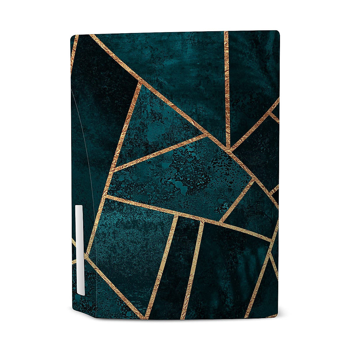 Head Case Designs Officially Licensed Elisabeth Fredriksson Deep Teal Stone Art Mix Matte Vinyl Faceplate Sticker Gaming Skin Case Cover Compatible with Sony Playstation 5 PS5 Disc Edition Console