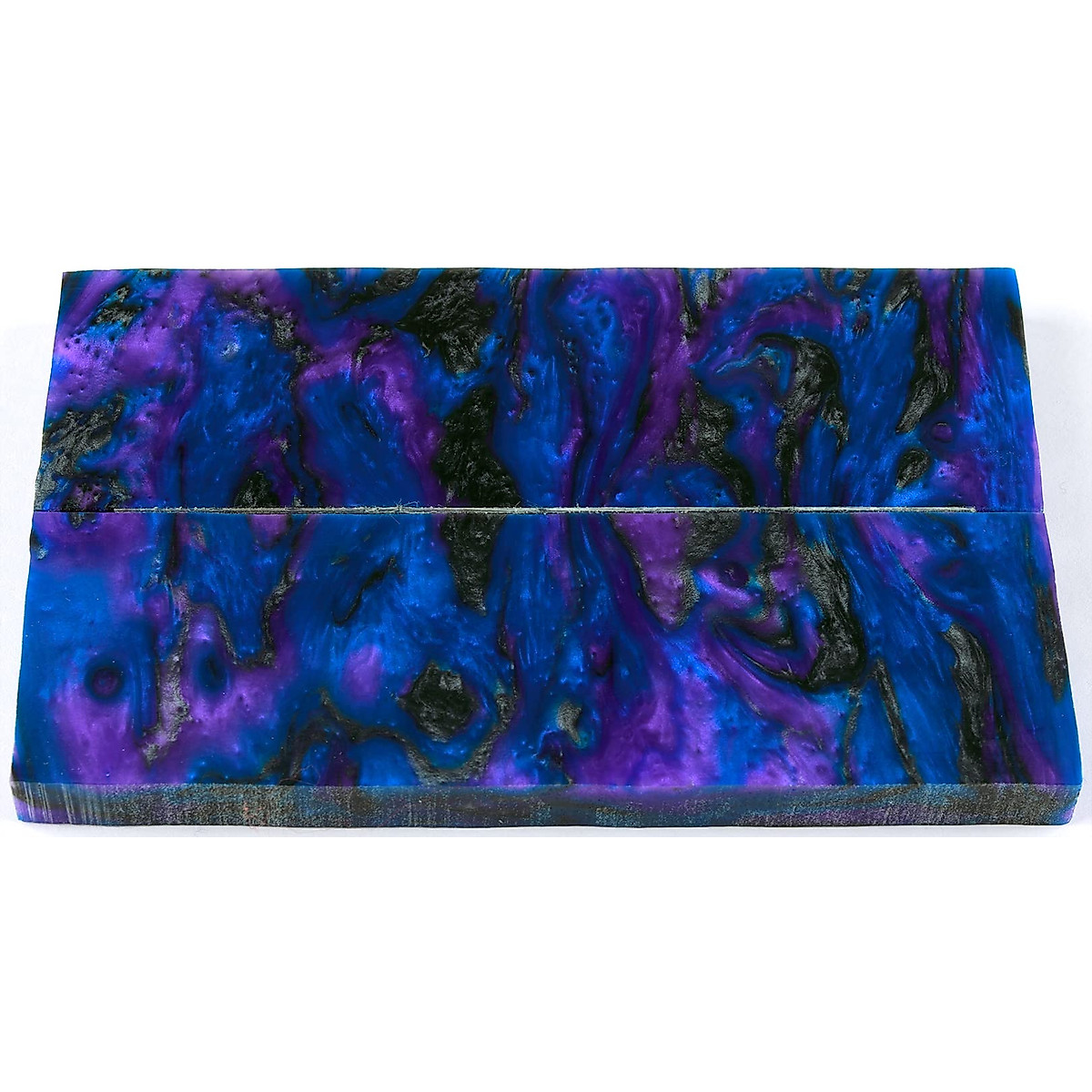 Texas Knifemakers Supply Amethyst Acrylic Liquid Inlace Knife Handle Scales - 5" x 1-1/2" x 3/8" (Each Pair is Unique!)