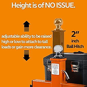 SuperHandy Trailer Dolly Electric Power 3600LBS Max Trailer Weight, 600LBS Max Tongue Weight & Chainsaw Mini 8-Inch Cordless Electric 20V 2.0Ah Lightweight [Bundle Deal]