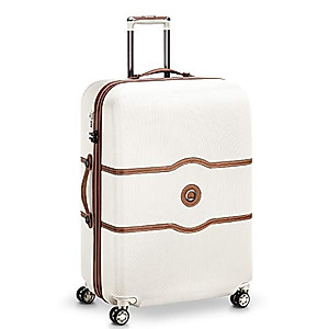 DELSEY Paris Chatelet Hard+ Hardside Luggage with Spinner Wheels, Champagne White, 2 Piece Set 21/28