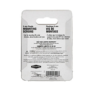 RoadPro 6MM Mounting Screws with Plastic Head